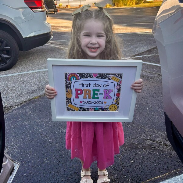 First Day of Ninth Grade Sign Printable Back to School Sign First Day ...