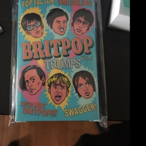 BRITPOP TRUMPS Card Game Vol.1 30 Britpop Bands Inc. Blur, Oasis, Suede ...