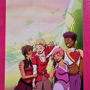 Best Friend Squad in Space Print Shera Fanart Spop Card Print - Etsy