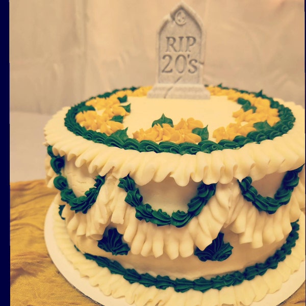 RIP 20s 30s 40s 50s 60s 70s 80s 90stombstone Cake Topper / Garden ...
