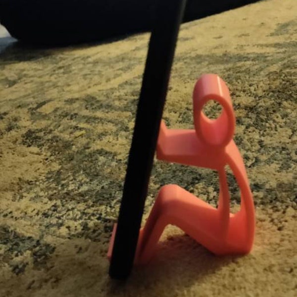 Stick Man Phone Holder - Quirky PLA Smartphone Stand - Creative Desk ...