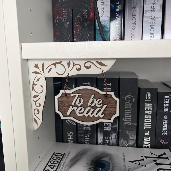 Romantasy Bookcase Sign, Romantasy Bookshelf Sign, Wooden Bookish ...