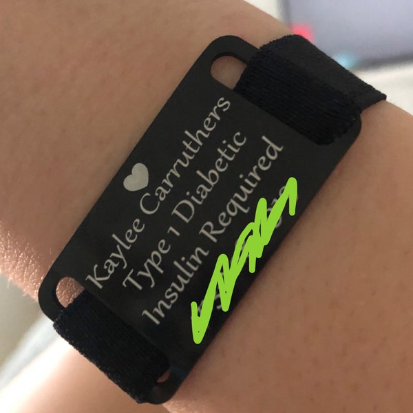 Custom Smart Scannable QR Code Medical Bracelet, Health Emergency ID ...