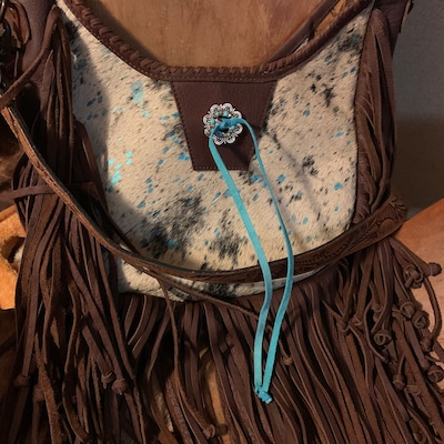 1.5 City Slicker Turquoise & Rose Gold Slotted Concho Western Horse ...