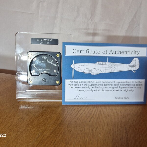 WWII Original Spitfire Oil Temperature Gauge. Spitfire Gift - Etsy UK