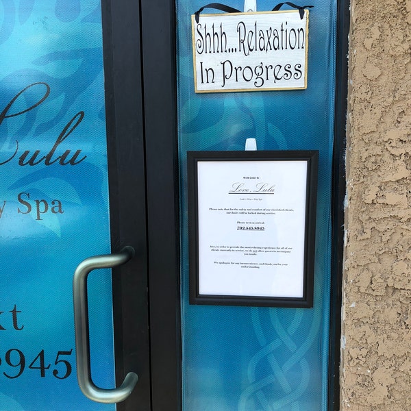 8x6 Shhh Relaxation in Progress Session Custom Wood Sign | Do Not ...