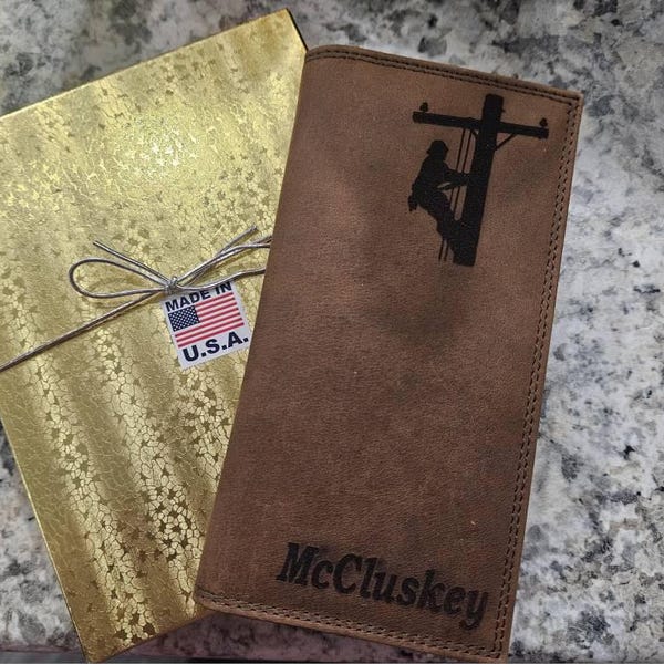 LINEMAN Gift, Lineman Belt, IBEW Gift, Handcrafted Leather Belt, Made ...