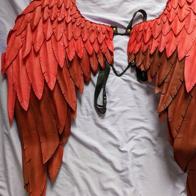 Red and More Color Wings for Cosplay Darker Longest Feathers - Etsy