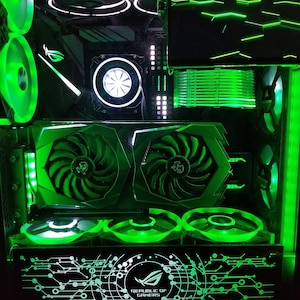 Custom rgb pc case light decoration board panel water cooling | Etsy
