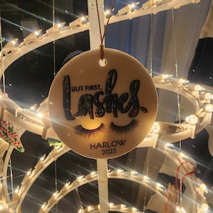 Eyelash Christmas Ornament Personalized Lash Eyelash Tech Lash Tech ...
