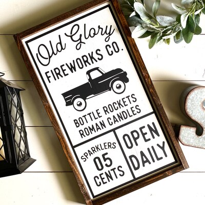 Fireworks Co SVG, Fireworks Cut File, 4th of July Sign Svg, Fourth of ...