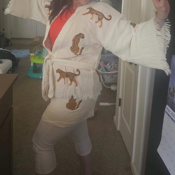 Summer Breeze Turkish Cotton Gauze Robe, Double Layered Muslin Bathrobe ...