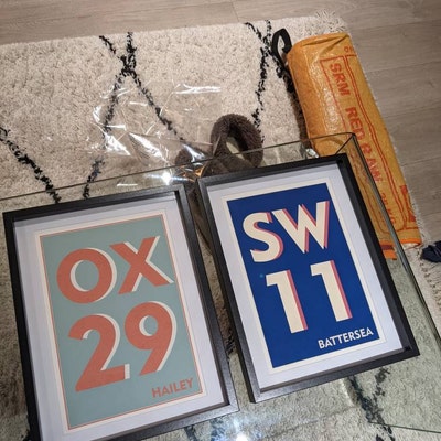 SE19 Crystal Palace London Postcode Typography Print Giclée - Etsy UK