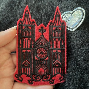 Goth Holographic Vinyl Iron on Embroidered Patch - Etsy