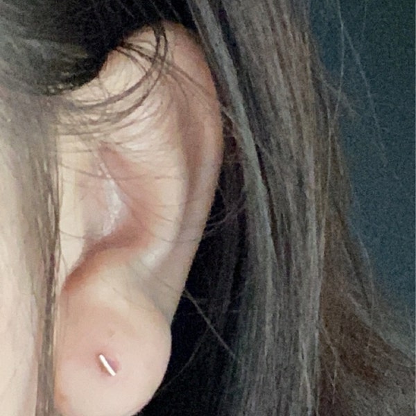 Extra Long Post Stud Earrings | for Thick Earlobes | 12mm 14mm 16mm ...