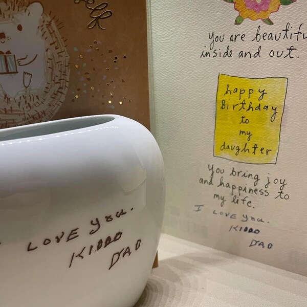 Personalized Custom Handwriting Love Note Heirloom Vase - Etsy