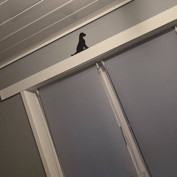 Black Labrador Dog Door Topper Silhouette Picture Frame Shelf Great ...
