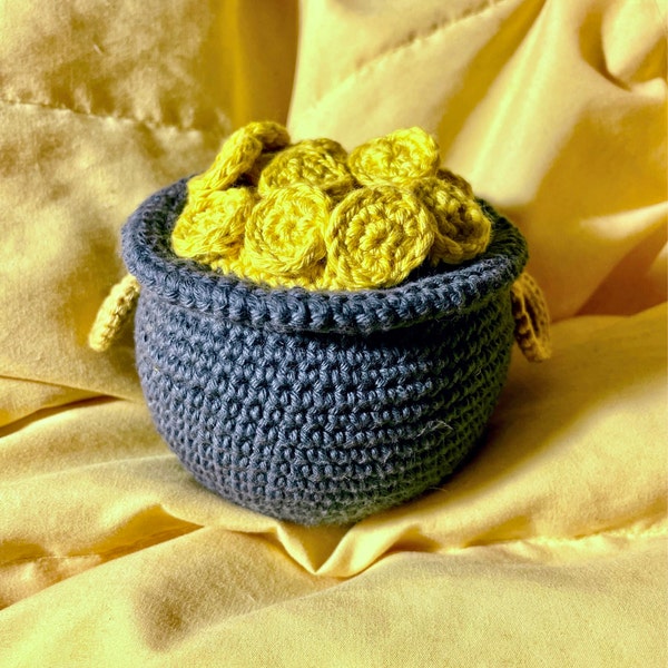 Pot of Gold and Leprechaun Hat Crochet Pattern - St Patrick’s Day Decor ...