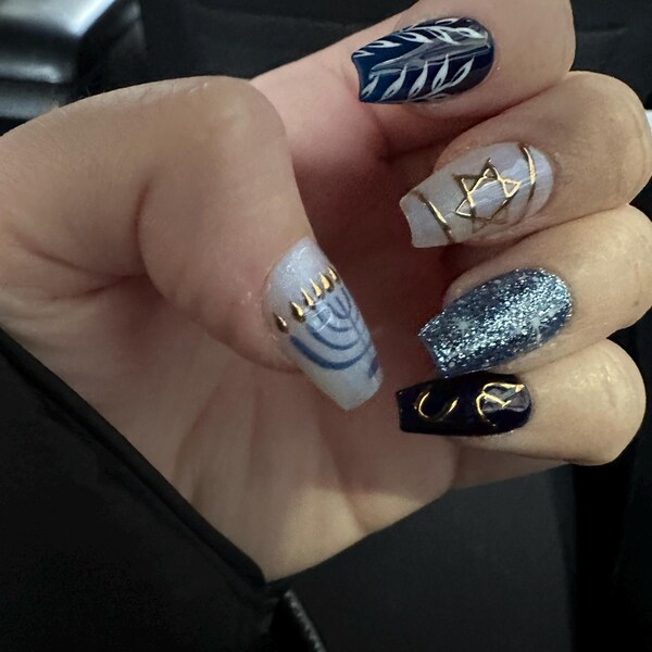 Luxury Press on Nails for Kids || Chibi Kawaii "bunny's Orange Autumn ...