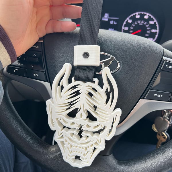 Japanese Oni Tsurikawa – JDM Drift Charm, Car Handle, JDM Aesthetic ...