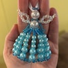 Beaded Angel Tutorial DIY, How to Make Small Beaded Angel, English ...
