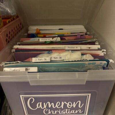 Kids File Box , Memory Box , Milestone Tote , Personalized Memory Box ...