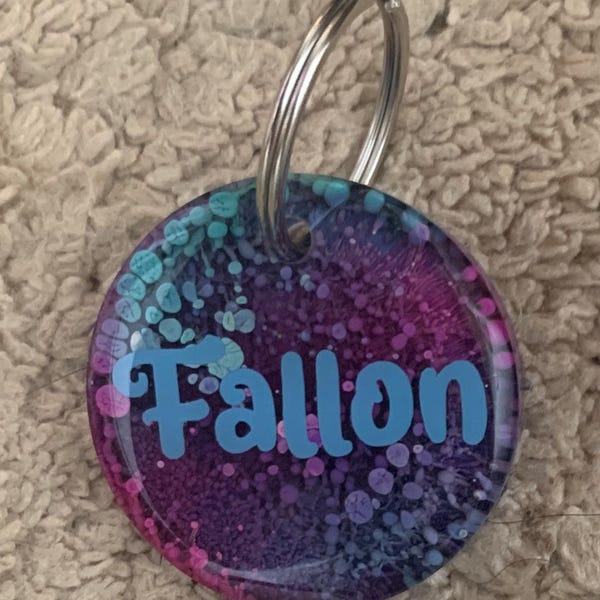 1.5" Resin Dog Tags/ Custom Dog Tags/ Epoxy Dog Tags - Etsy