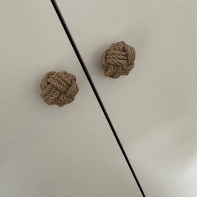 Rustic JUTE ROPE Handle Home Decor Drawer Pull - Etsy