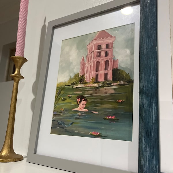 The Pink Sand Castle - Fine Art Print, Giclée, Giclee Print, Wall Art ...