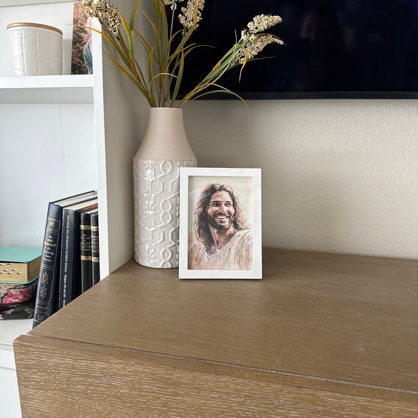 Jesus Art, Christ Portrait, Laughing Christ, Digital Painting, Smiles ...