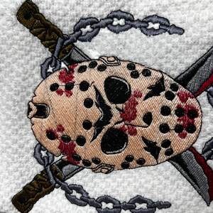 Halloween Horror Embroidery Designs, Retro Horror Bloody Knife Killer ...