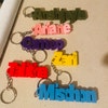 Unique 3D Keychain With Personalized Name | Customized Keyring for Bags ...