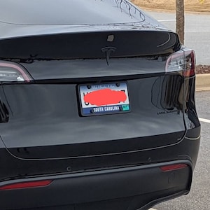 2 Hole Slim Color Powder Coated Stainless Steel License Plate | Etsy