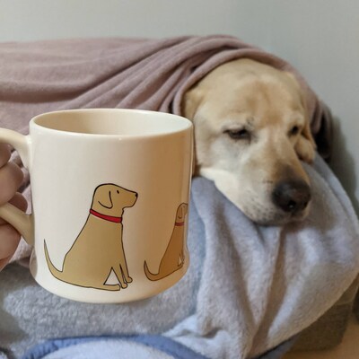 Yellow Labrador Mug - Etsy