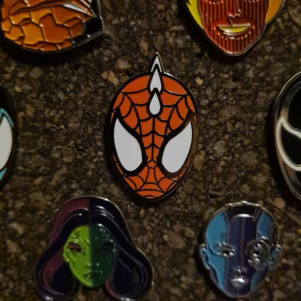 Spidey Punk Hard Enamel Hat Pin by Tom Ryan's Studio - Etsy