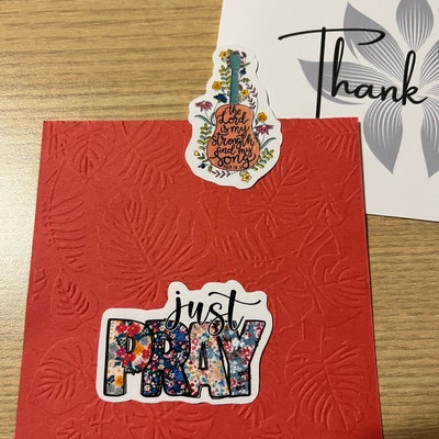 Just Pray Sticker, Bible Sticker Pack, Faith Stickers, Religious Decal ...