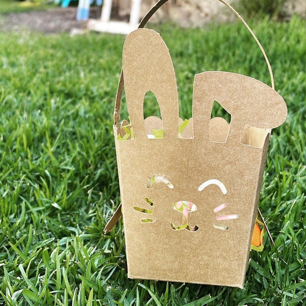 Easter Bunny Box SVG, Gift Box SVG, Party Favor, Basket Template ...