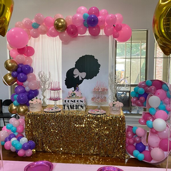 5ft All Numbers Bundle/mosaic From Balloons Templates/pdf Files + Step ...