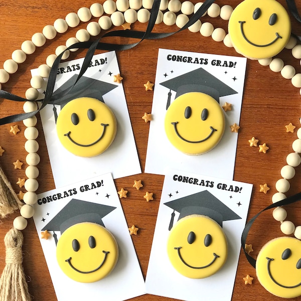 Graduation Cookie Card – 3.5”x5” – 4"x6" – Packaging – School – Student ...