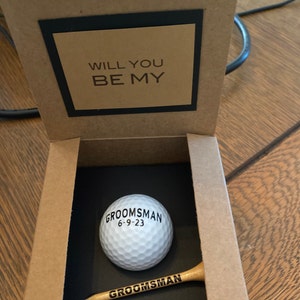 Groomsmen Proposal Golf Ball Proposal Groomsmen Golf Gift - Etsy
