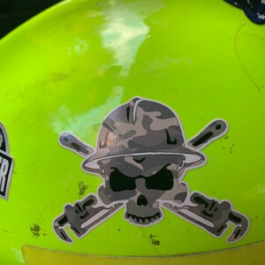 Operator Skull Hard Hat Sticker Gift for Husband Boyfriend Crew ...