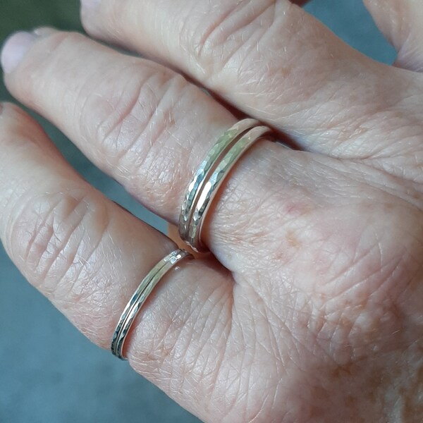 Sterling Silver Minimalist Ring, Silver Midi Ring, Silver Stacking Ring ...