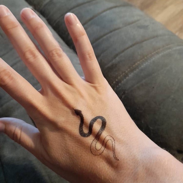 Snake Temporary Tattoo Snake Tattoo Small Snake Temporary Tattoo ...