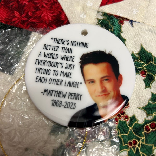 Matthew Perry Friends Forever Ornament, RIP Matthew Perry, Friends 2023 ...