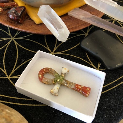 Personalised Egyptian Ankh Orgone/ Ankh Pendant-choose Your Crystals - Etsy