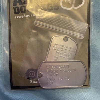 Simon 'ghost' Riley US Military Dog Tag Set - Etsy