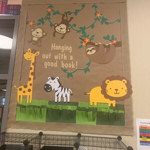 Monkey Bulletin Board Classroom Bulletin Board Set Jungle | Etsy