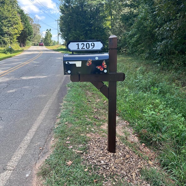 Mailbox Magnet Partial Cover Ladybug Address Numbers With Set of 2 ...