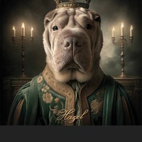 Vintage Fuchs im Blumengarten Kunstdruck, Rustikale Waldlandschaft Wanddeko, Fuchs unter Blumen ...