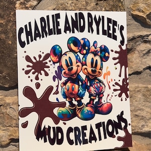 Mickey & Minnie Splash of Color, Cartoon Characters, PNG. Waterslide ...